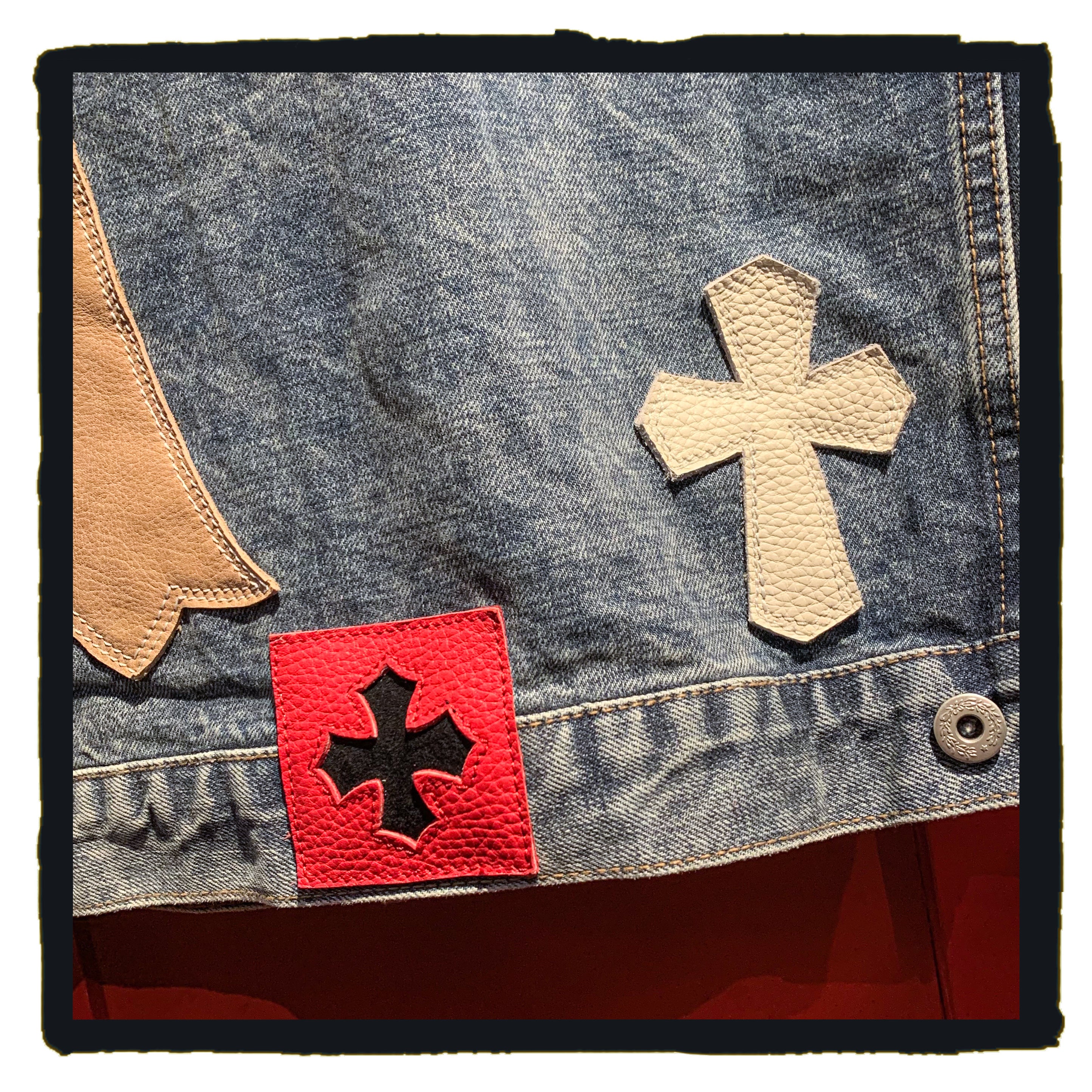 reborn project - full house denim & workshop denim jacket – deep anger
