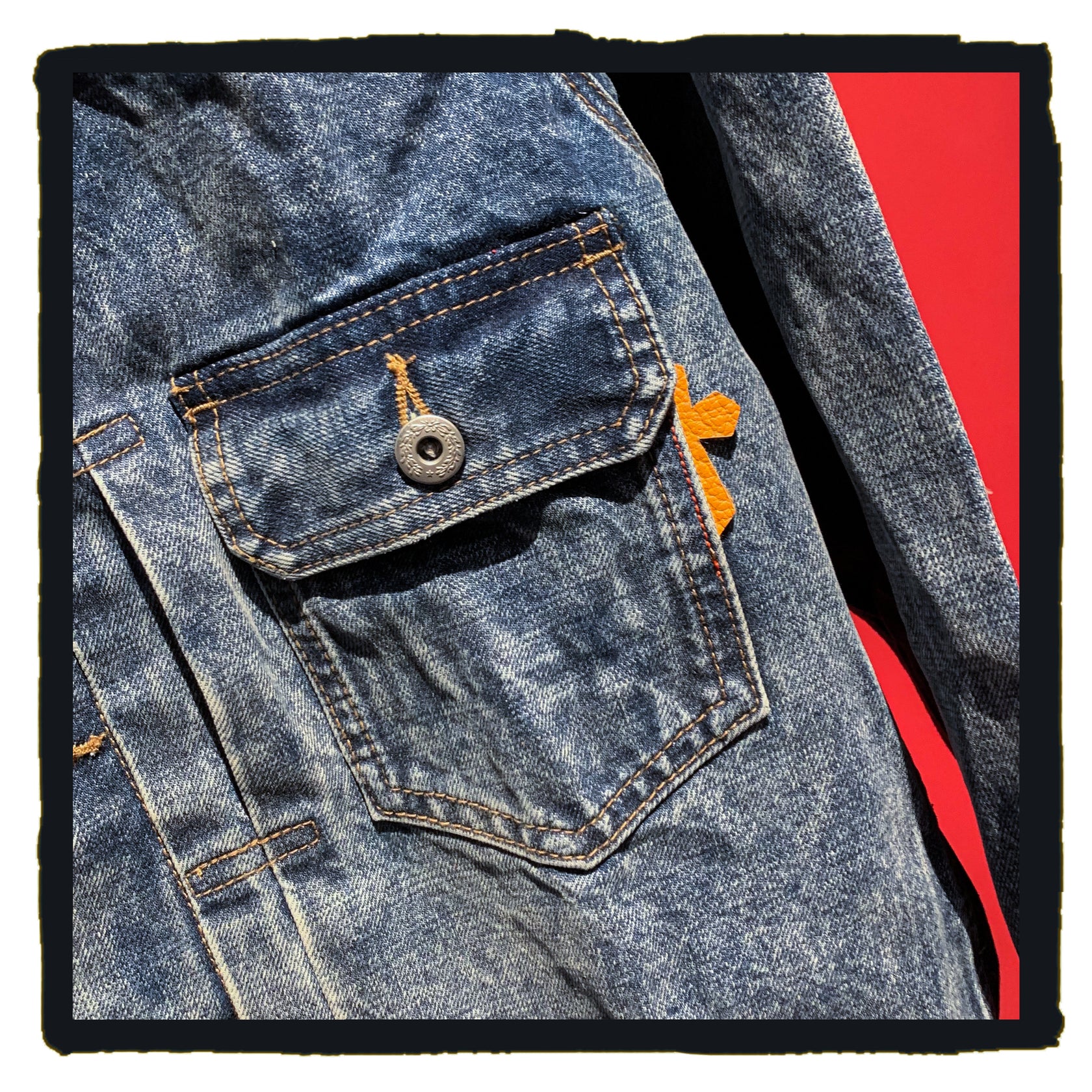 reborn project - full house denim & workshop denim jacket – deep anger