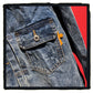 reborn project - full house denim & workshop denim jacket – deep anger