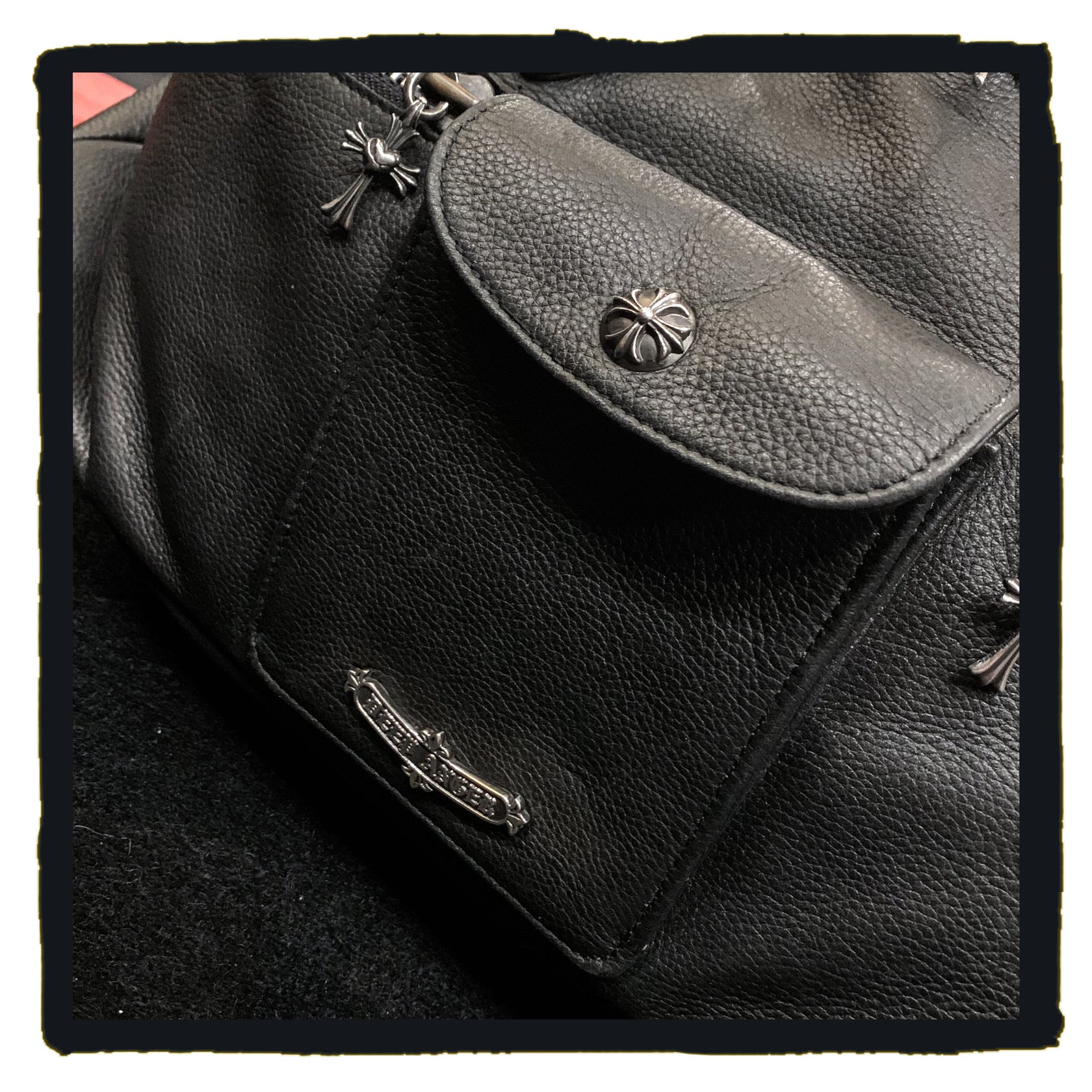 bespoke - leather trekker bag (year 2022 08) – deep anger
